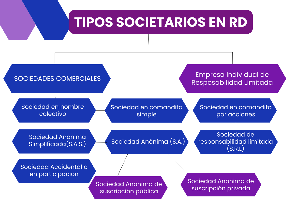 LAS SOCIEDADES COMERCIALES EN REPÚBLICA DOMINICANA: 6+1 TIPOS SOCIETARIOS.